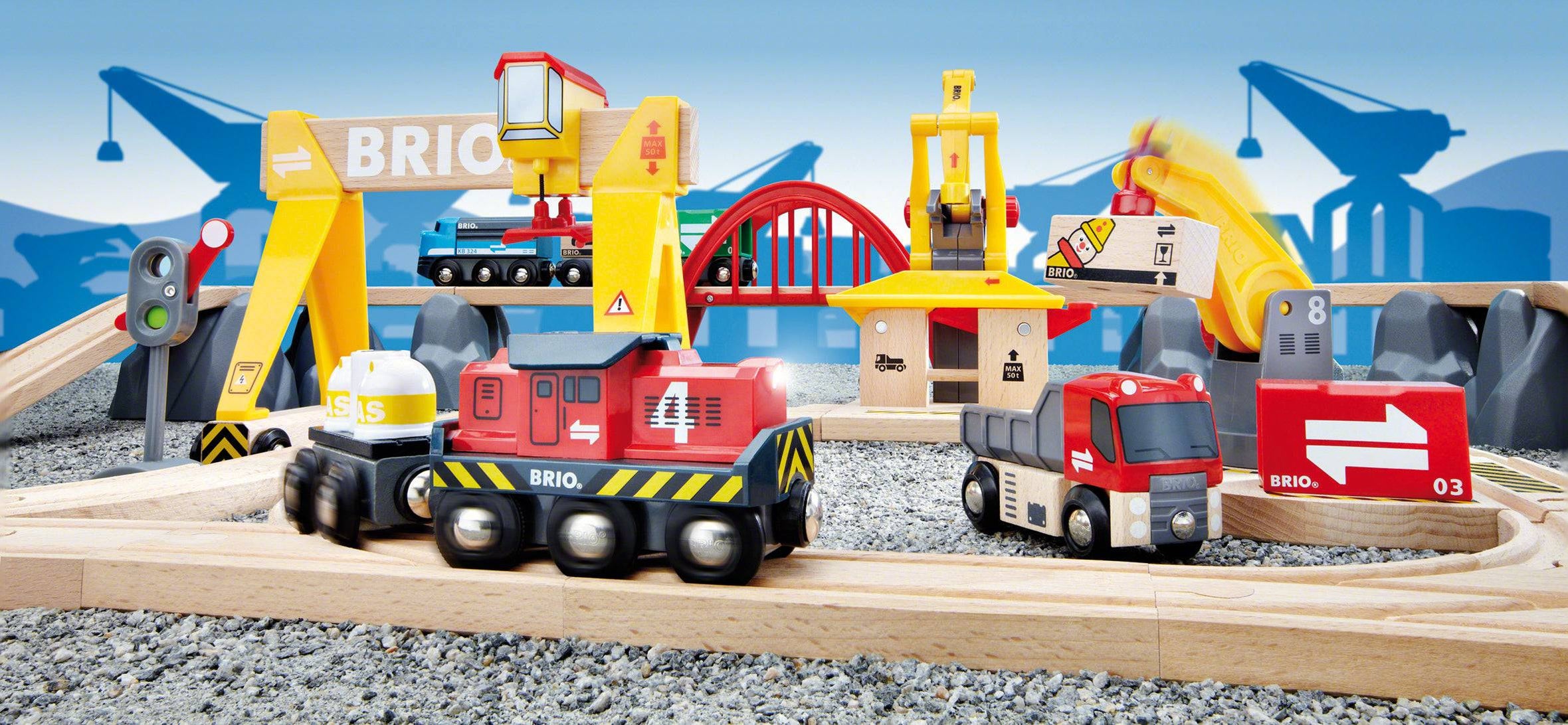 BRIO - Cargo Railway Deluxe Set 54 pieces