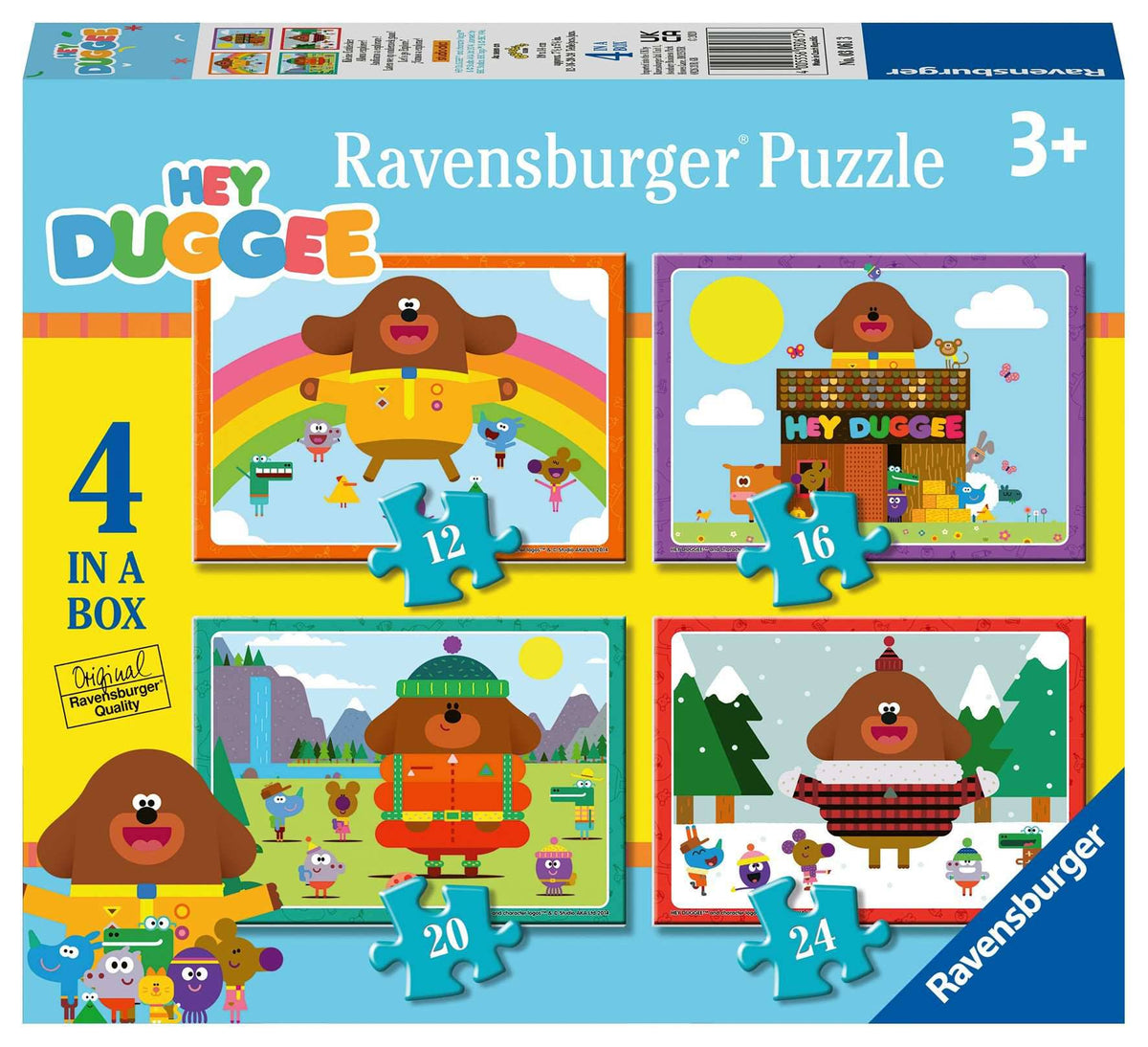 Ravensburger - Hey Duggee 4 in a Box 12 16 20 24 pieces | Ravensburger ...