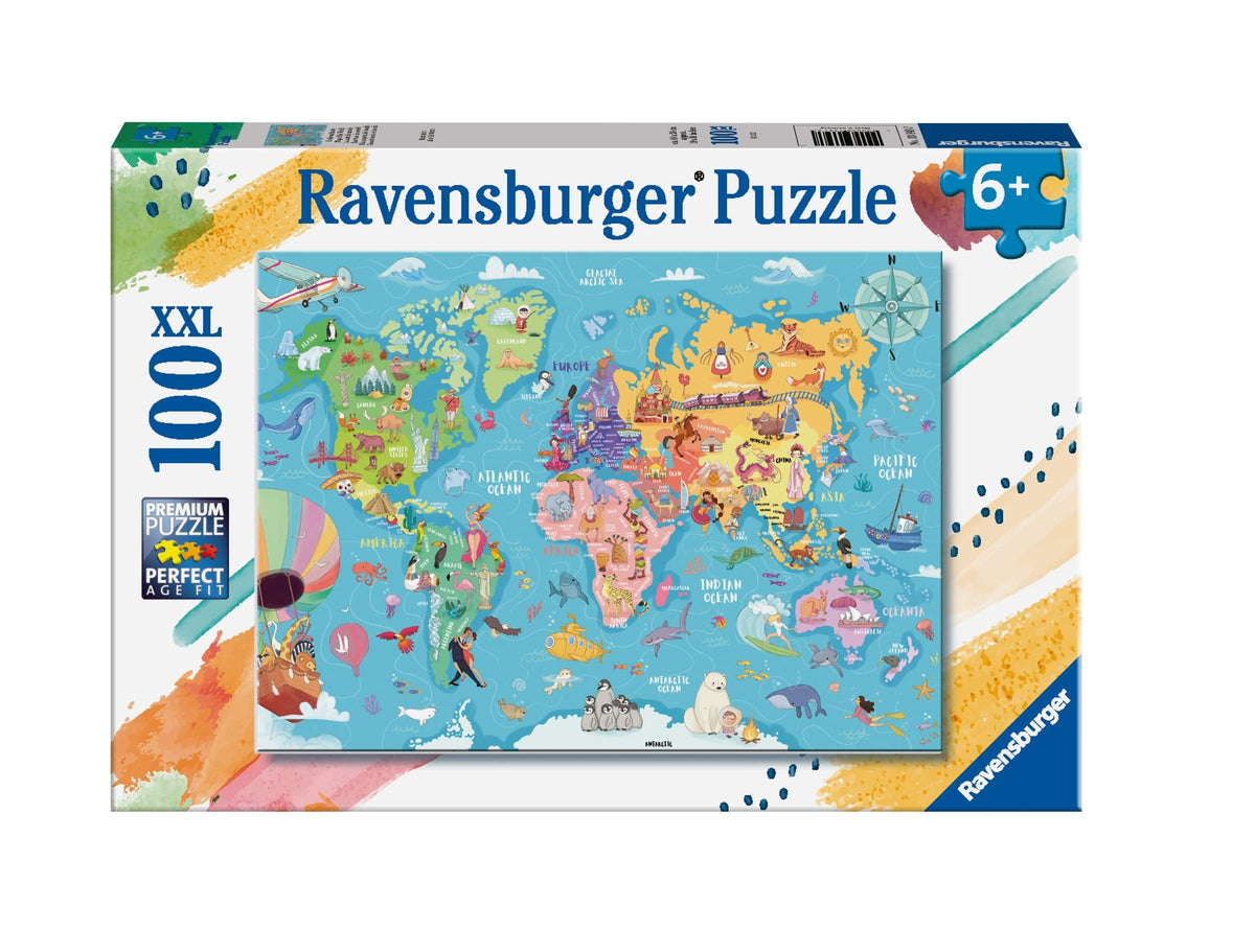 Ravensburger - Map of the World 100 pieces | Ravensburger Australia ...