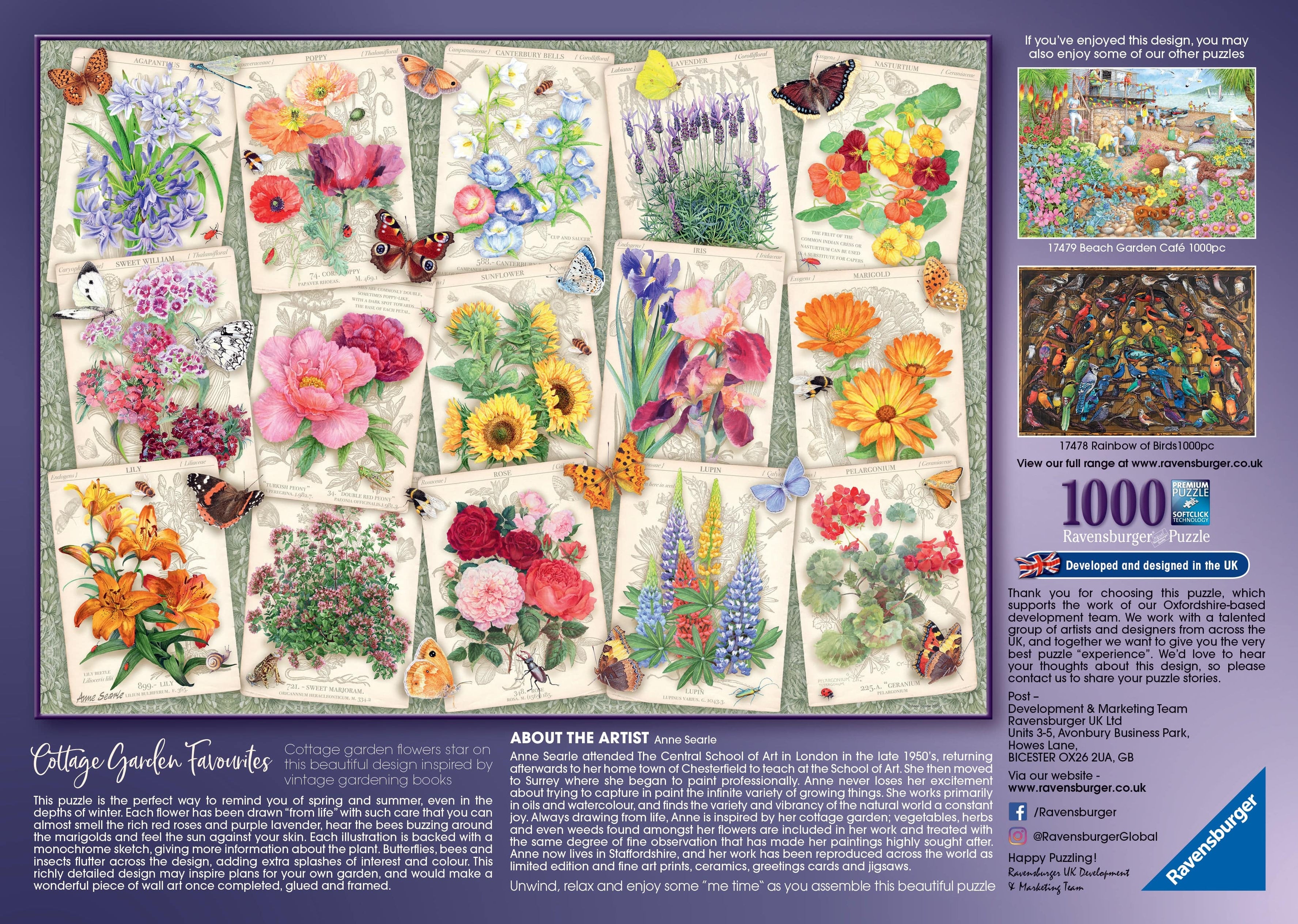 Ravensburger - Cottage Garden Favourites 1000 pieces