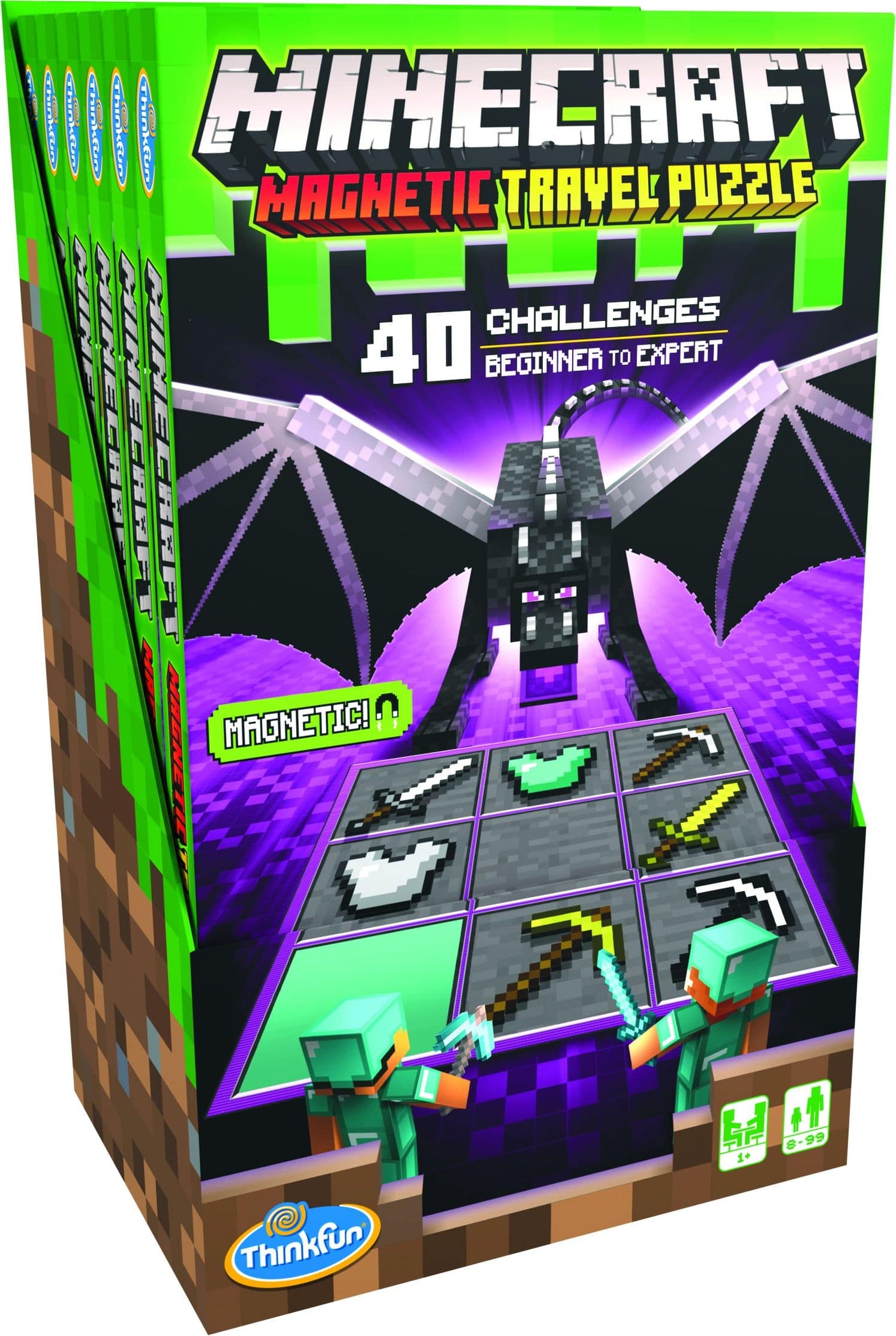 ThinkFun - Minecraft Magnetic Travel Puzzle CDU6 | Ravensburger ...